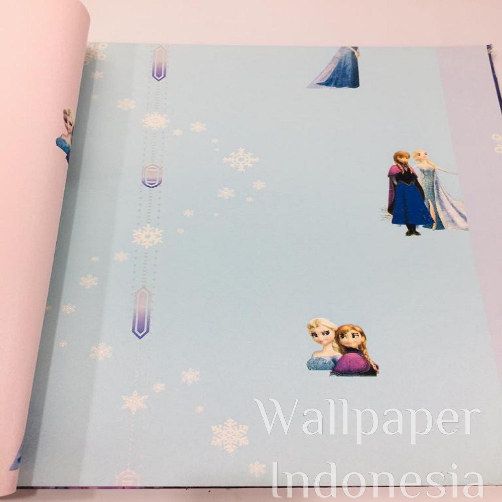 Jual Baru - Murah Wallpaper Vinyl Premium Biru Salju Karakter Kartun ...