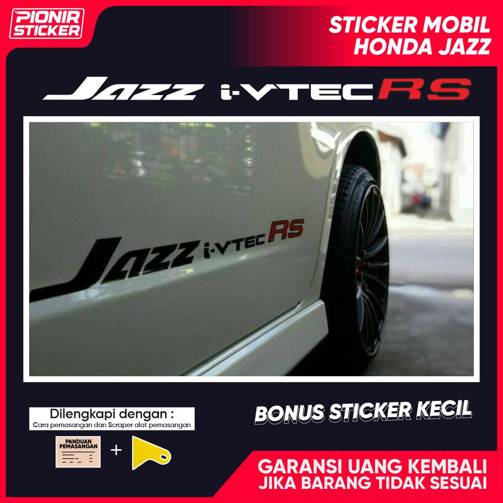 Jual Stiker Mobil Honda Jazz Sticker I-vtec RS JDM | Shopee Indonesia
