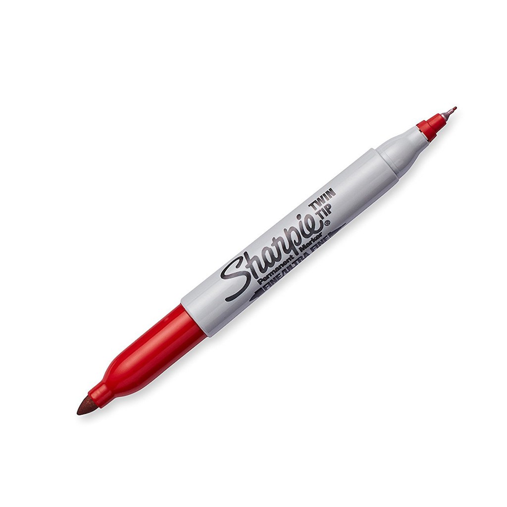 Jual Sharpie UPC Twin Tip - Red - Satuan | Shopee Indonesia