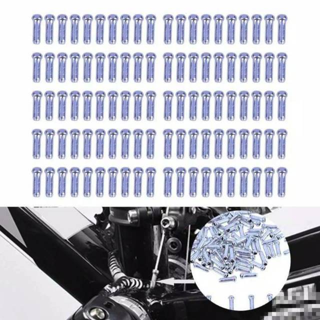 Jual Sepasang Penutup Ujung Kabel Shifter Rem Sepeda Tips Wire naf Cap ...