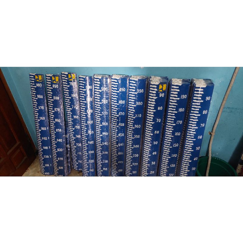 Jual Peil Scale Schaal alat ukur tinggi muka air 10 meter | Shopee ...
