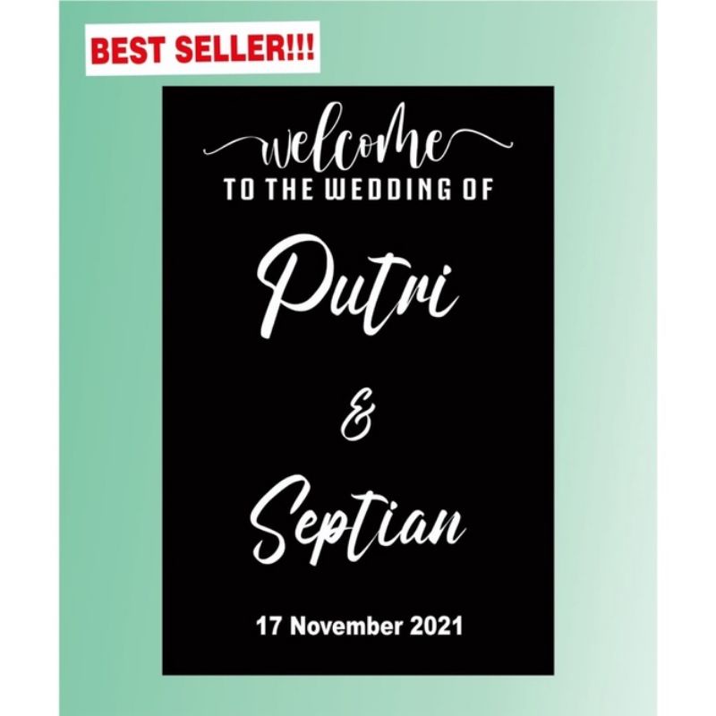 Jual sticker cutting ENGAGEMENT stiker wedding custom | Shopee Indonesia