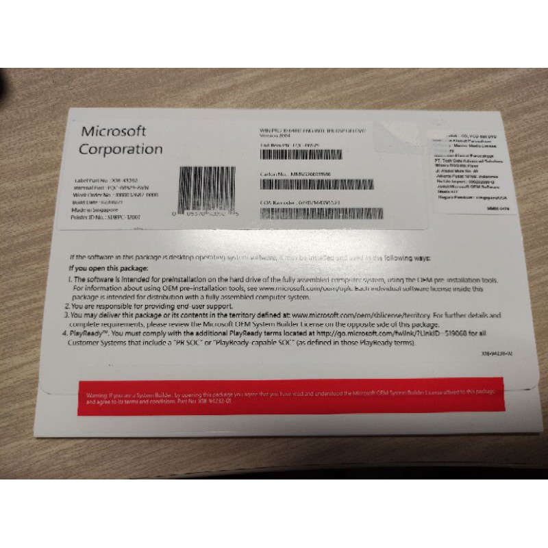 Jual Windows 10 Pro OEM Original with COA RESMI | Shopee Indonesia