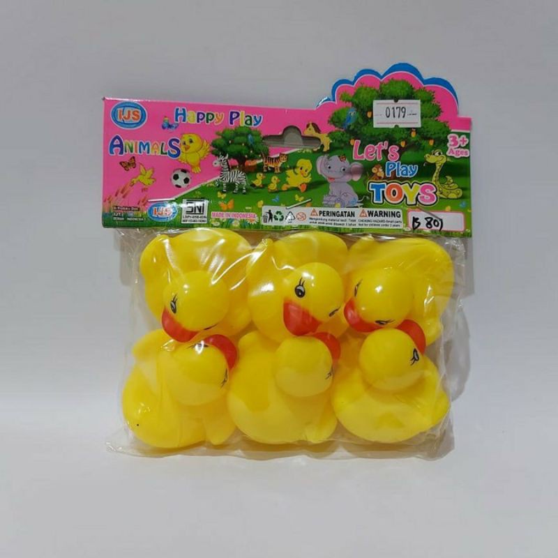 Jual J0179 MAINAN BEBEK MANDI ISI 6PCS MAINAN ANAK VINIL BEBEK KARET ...