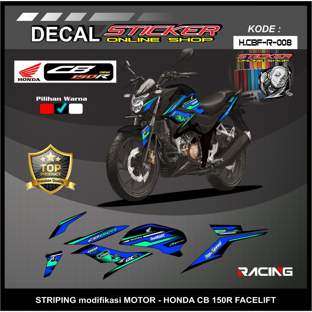 Jual STIKER MOTOR HONDA CB150R STREETFIRE 2018 | DECAL STRIPING VARIASI ...