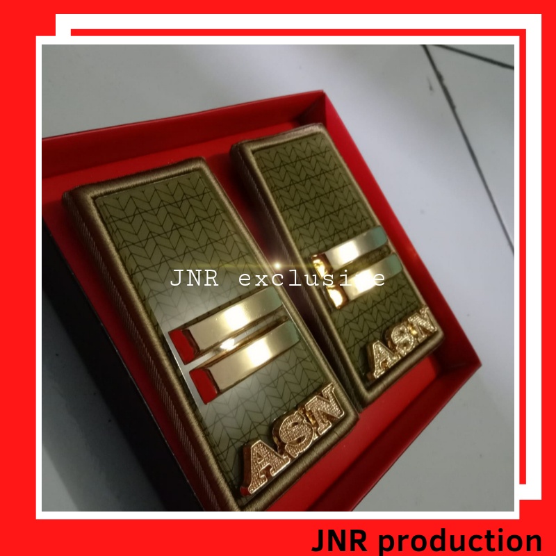 Jual PANGKAT PDH ASN GOLONGAN 3B MIKA AKRILIK SABLON BAHAN KUNINGAN LIS ...