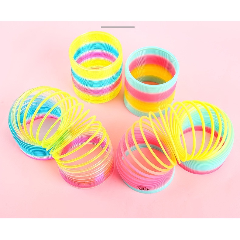 Jual Spring Rainbow Slinky Toys Pengurang Stress Per Pegas Spiral Magic ...