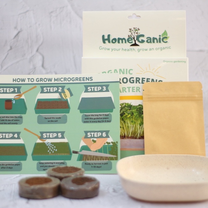 Jual Microgreens Starter Kit Salad Mix - Microgreens Grow Kit - Paket ...