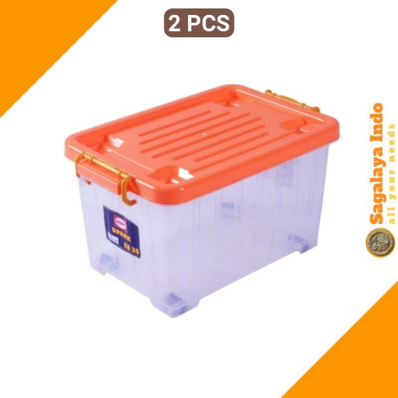 Jual Container Box Penyimpanan Shinpo CB 30 Liter Serbaguna - 2 Pcs ...