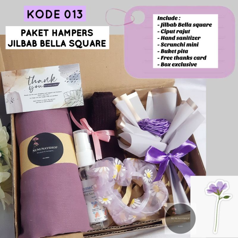 Jual (BELLA 013) GIFT BOX HAMPERS KADO CEWE PAKET HAMPERS JILBAB SEGI ...