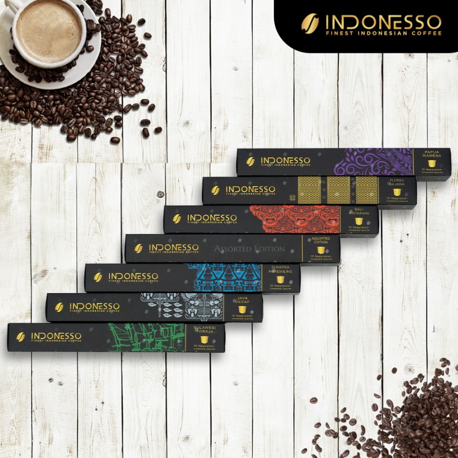 Jual Kopi Kapsul INDONESSO Nespresso® 10pcs | coffee capsules compatible | Shopee Indonesia