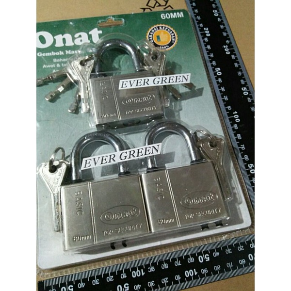 Jual Kunci Gembok 60/50 mm - 3 pcs Master Key - 1 Anak Kunci untuk 3 ...