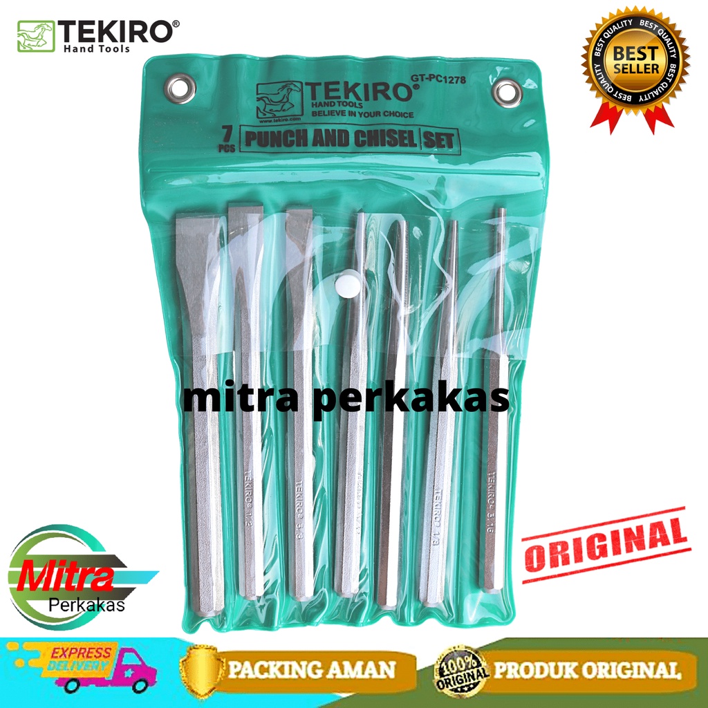 Jual Pahat Punch & Chisel Set 7 PCS TEKIRO / Alat Ukir Pahat | Shopee ...