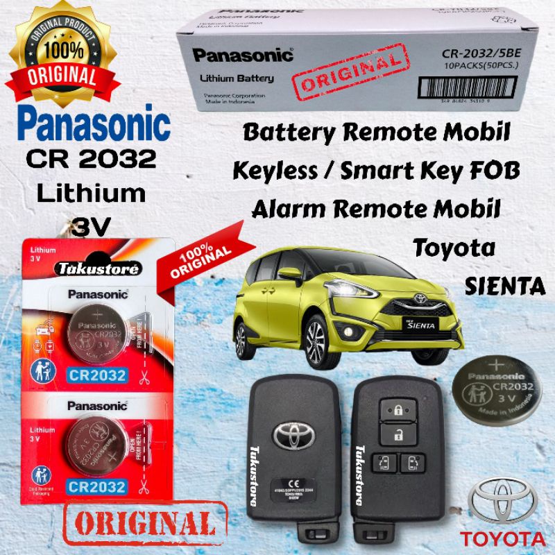 Jual Battery Remote Toyota SIENTA Baterai Remote Mobil Sienta Baterai ...