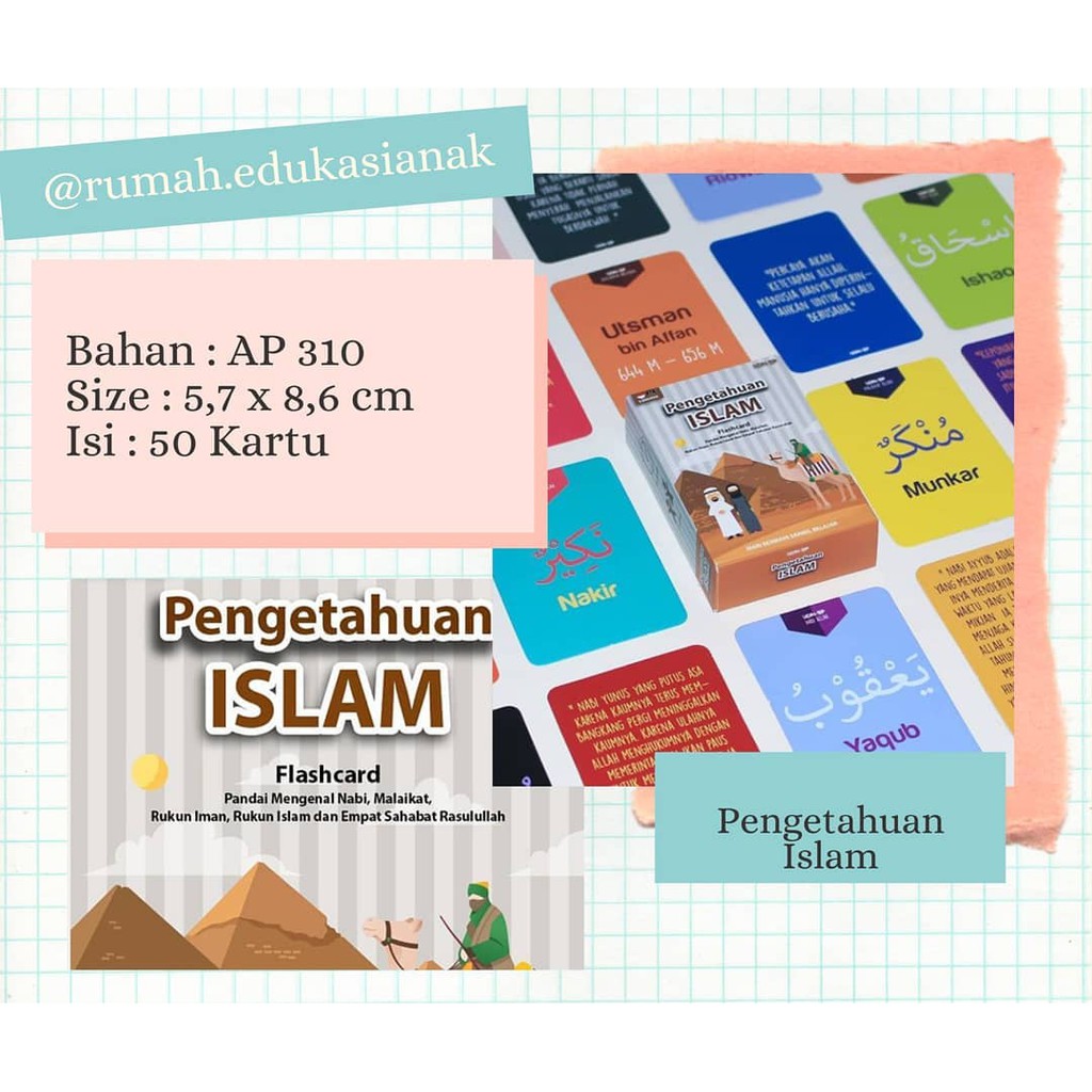 Jual Flashcard Pengetahuan Islam | Shopee Indonesia