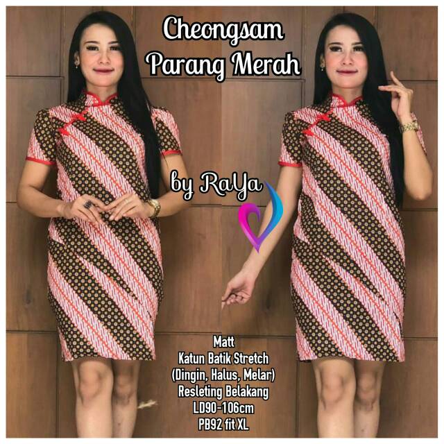 Jual Cheongsam Motif Parang | Shopee Indonesia