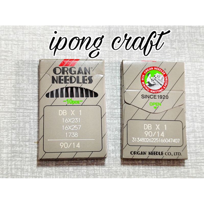Jual Jarum Mesin Jahit High Speed Organ Needles DB ,tersedia ukuran 9 ,11,13,14, 16,18 ,21 ...