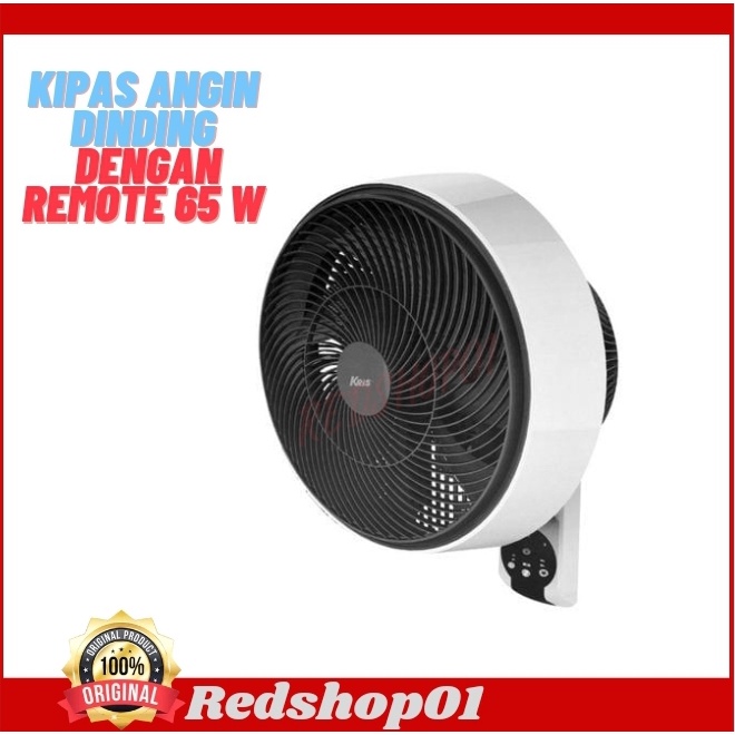Jual Kipas dinding 65 Watt dengan remote/Kipas dinding kris digital ...
