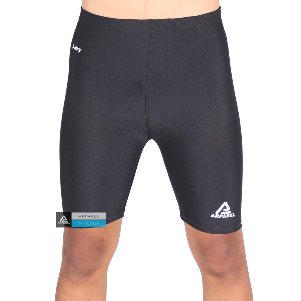 Jual Legging Pendek Pria / Celana Olahraga Pria Short Pants Black White ...