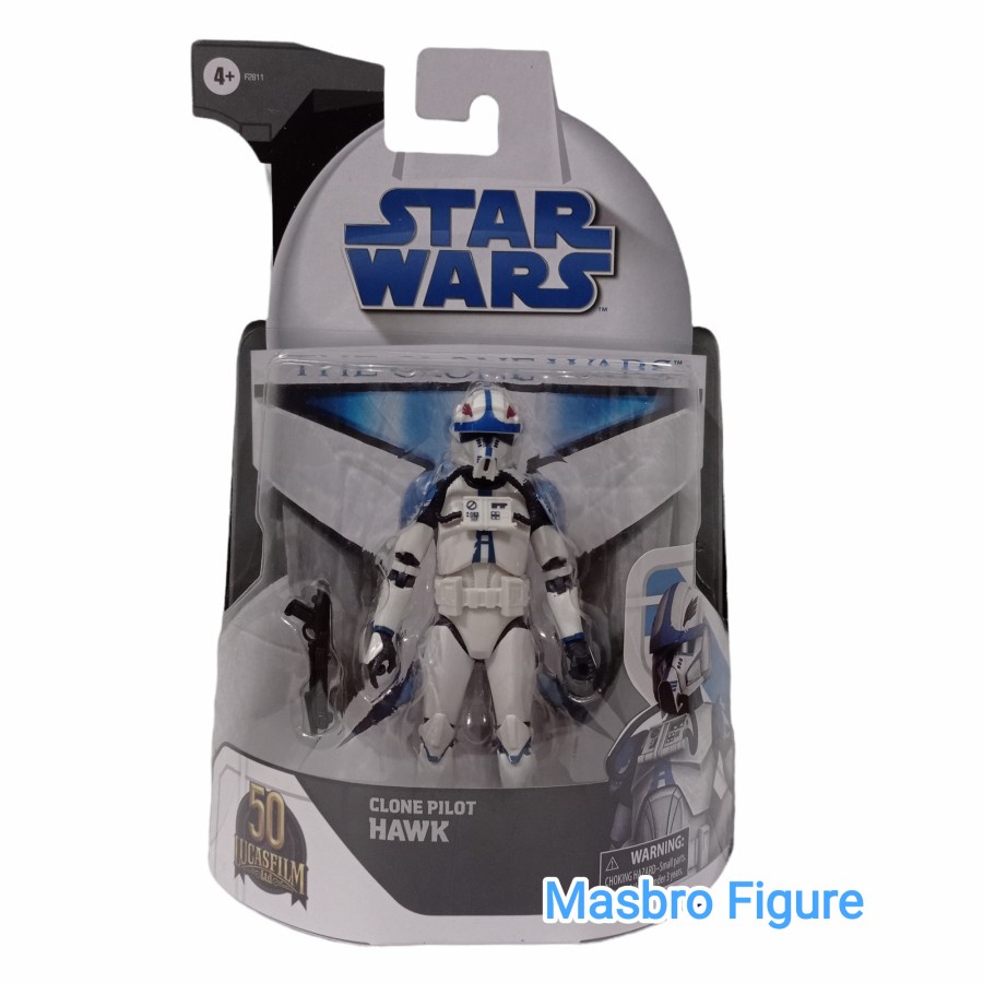 Jual Hasbro Star Wars The Black Series Clone Pilot Hawk | Shopee Indonesia