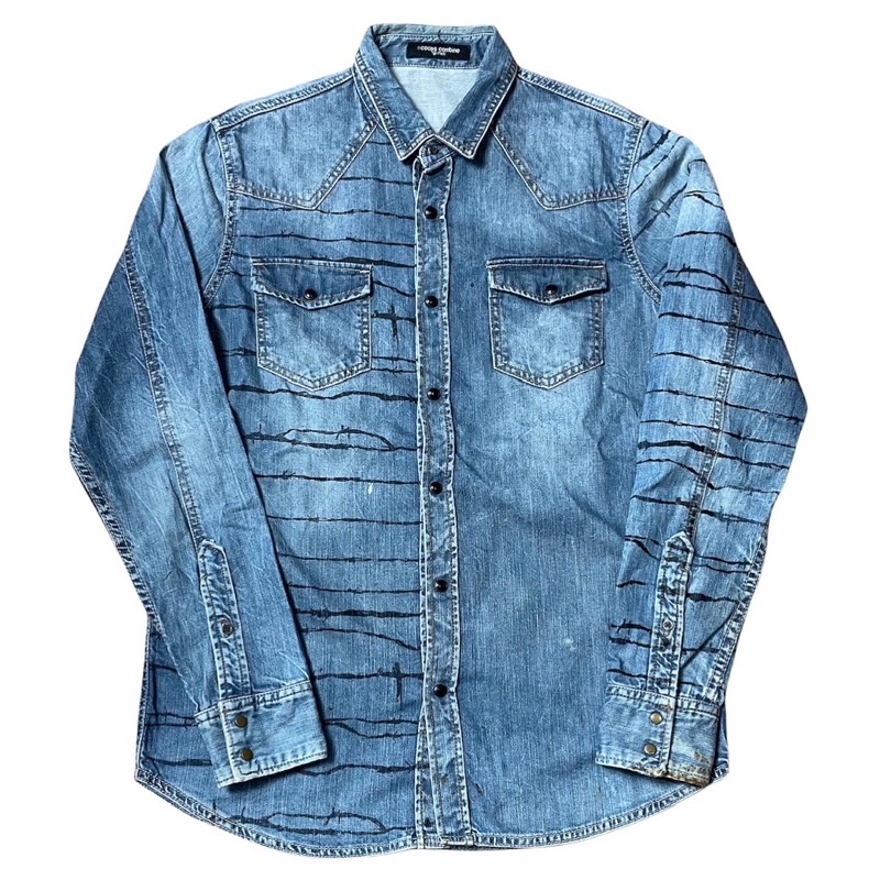 Jual Codes Combine Denim Shirt | Shopee Indonesia
