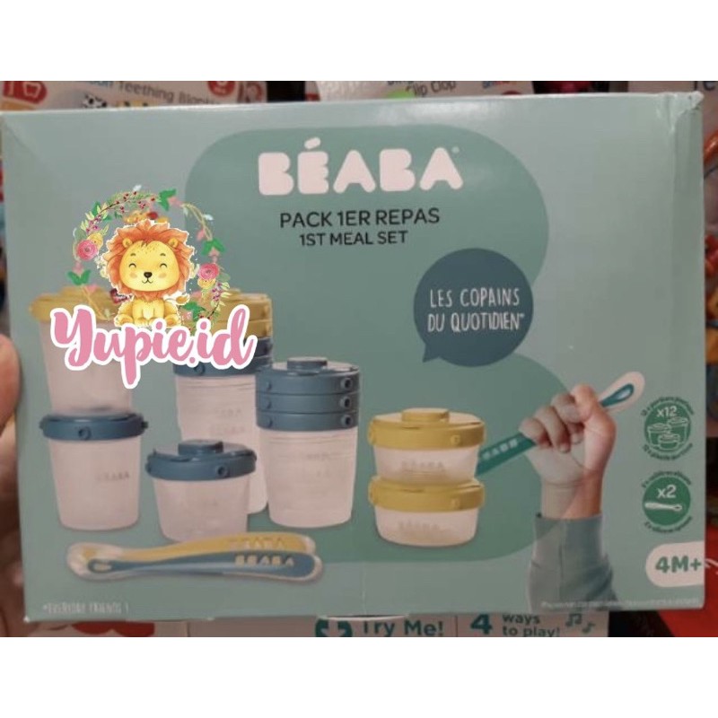 Jual beaba first meal set containers with spoon / 12 expert / wadah ...