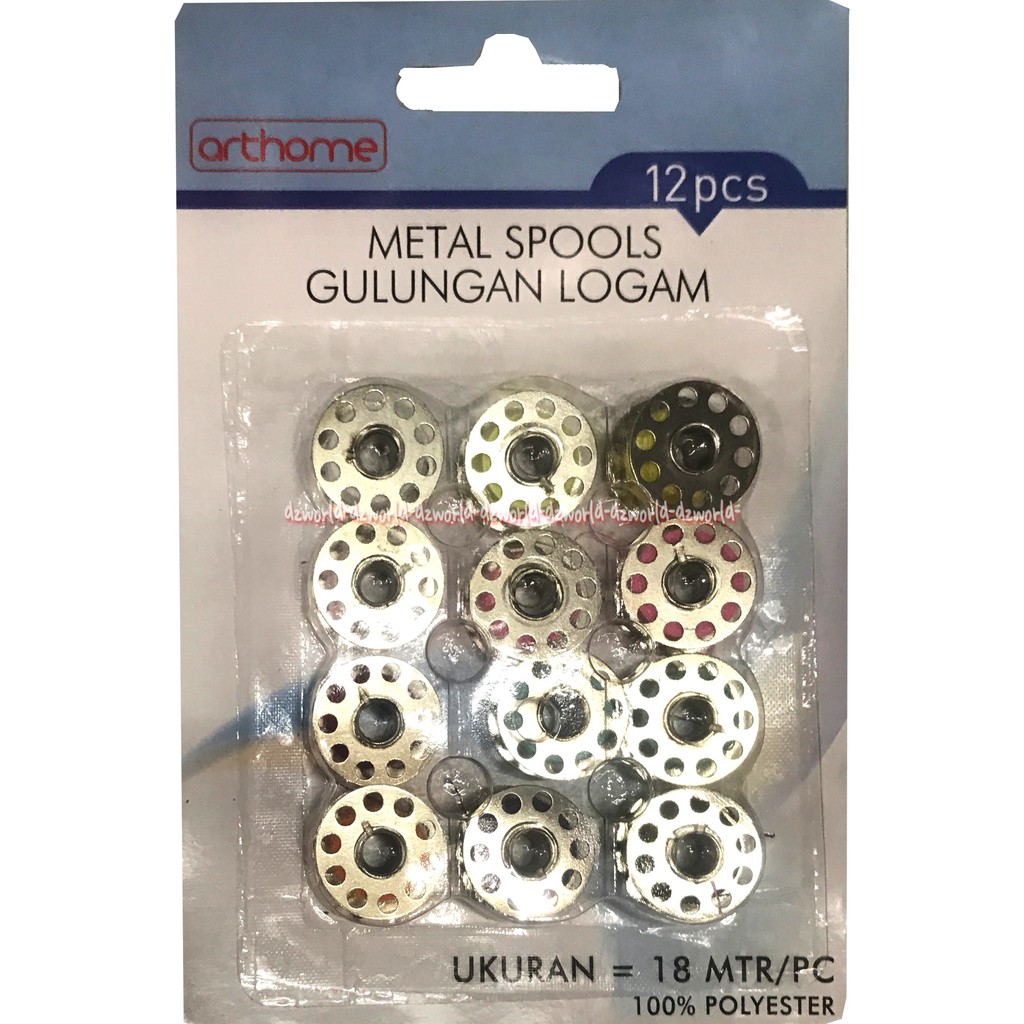 Jual Spools Metal Silver Gulungan Benang Isi Sekoci Benang Mesin Jahit ...