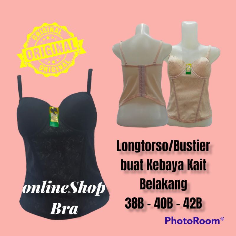 Jual Longtorso Untuk Kebaya/Bustier/Longtorso Brukat Kait Belakang Kancing 2 38B-42B rp.39900-rp ...