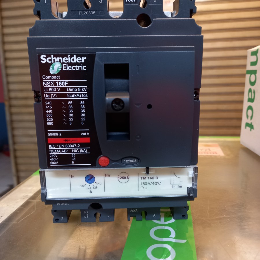 Jual MCCB Schneider NSX160F 3x160A LV430630 NSX 160 F 3P 160A TM160D breaker 3phase | Shopee ...