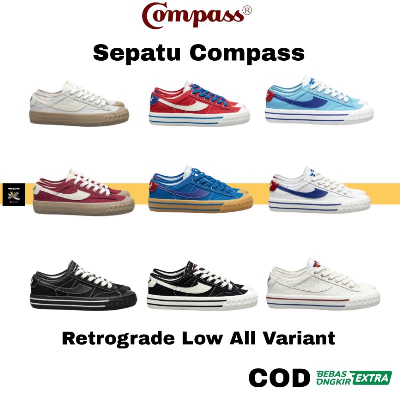 Jual Sepatu Compass Retrograde Low (100% ORIGINAL) All Variant BNIB ...