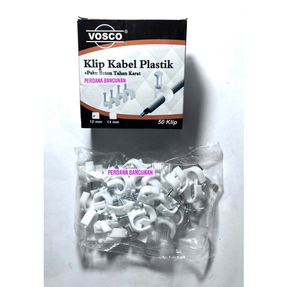 Jual KLEM KABEL VOSCO / PAKU KLAIM KABEL / KLIP KABEL / KLEM KABEL ...