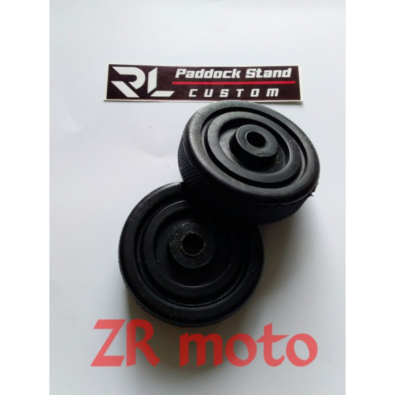 Jual RODA STANDAR PADDOCK PEDOK MOTOR UNIVERSAL isi 2Roda | Shopee ...