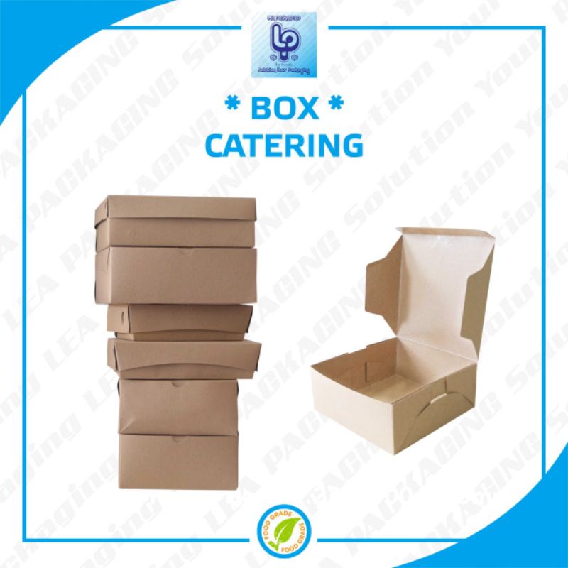 Jual Dus Catering / Nasi Kotak / Dus Kemasan Makanan Kertas Kraft / Box ...
