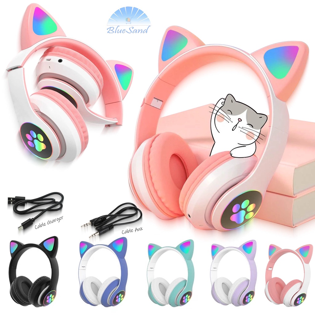 Jual B39 STN28 JST28 Headset Anak Motif Kuping Kucing ORIGINAL Bando ...