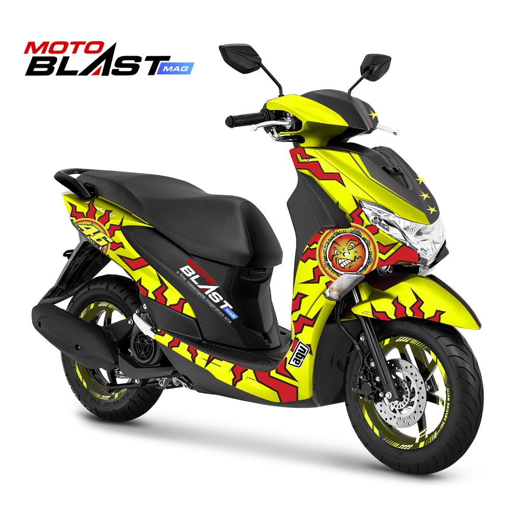 Jual Decal Sticker Motor Motoblast - Yamaha Freego Livery AGV Grid ...