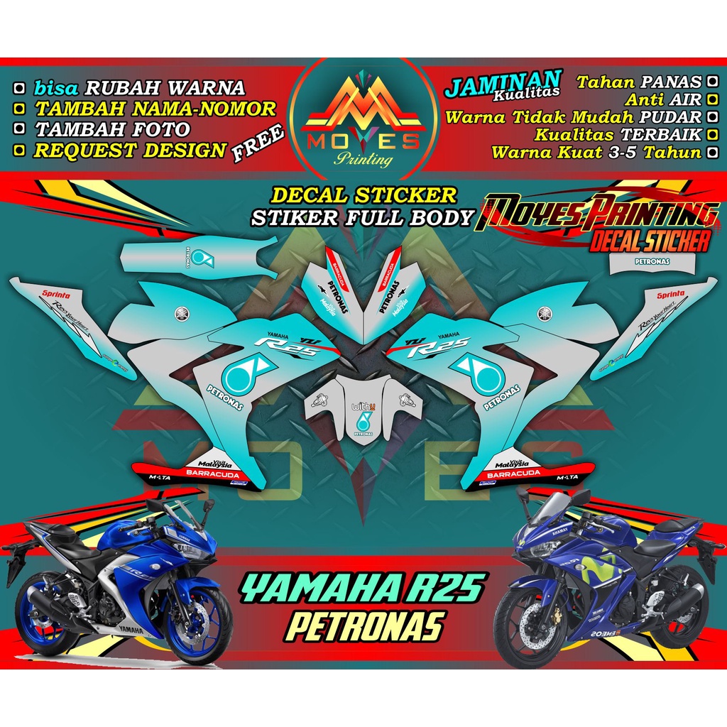 Jual Decal R25 FULL Body Full Sticker Kit Full Body Kit STIKER FULL ...