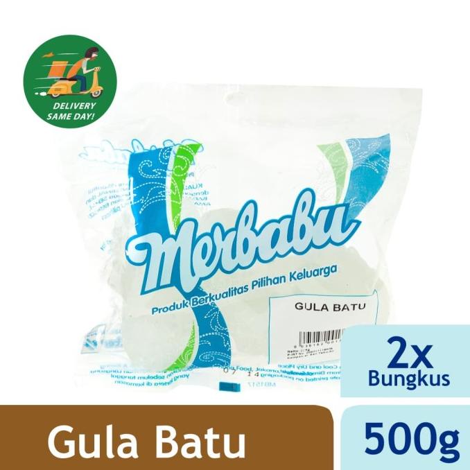 Jual Merbabu Gula Batu 500g x 2Pcs (Bisa Same Day Delivery) | Shopee ...