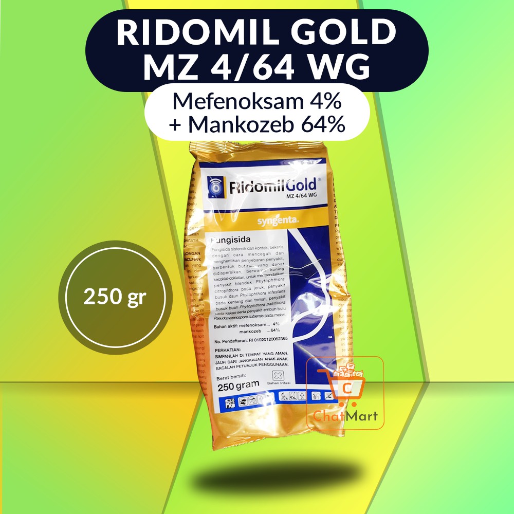 Jual Ridomil Gold MZ 4/64 WG 250 gr | Fungisida Pencegah Jamur ...