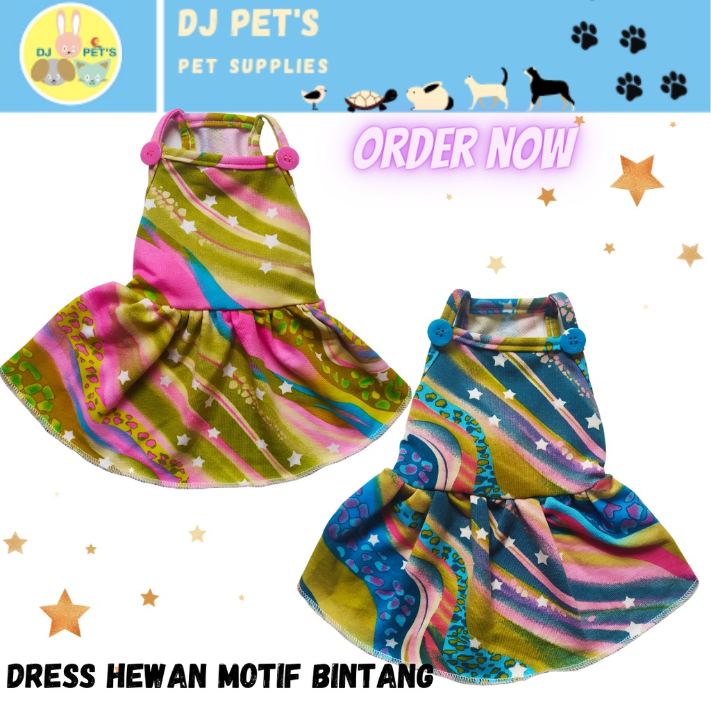 Jual baju anjing dan baju kucing dress hewan bintang PET1043 | Shopee Indonesia