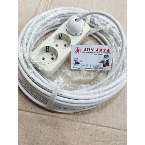 Jual Stop Kontak Jadi Rakitan Kabel 25Meter-29m Terminal kuningan ...