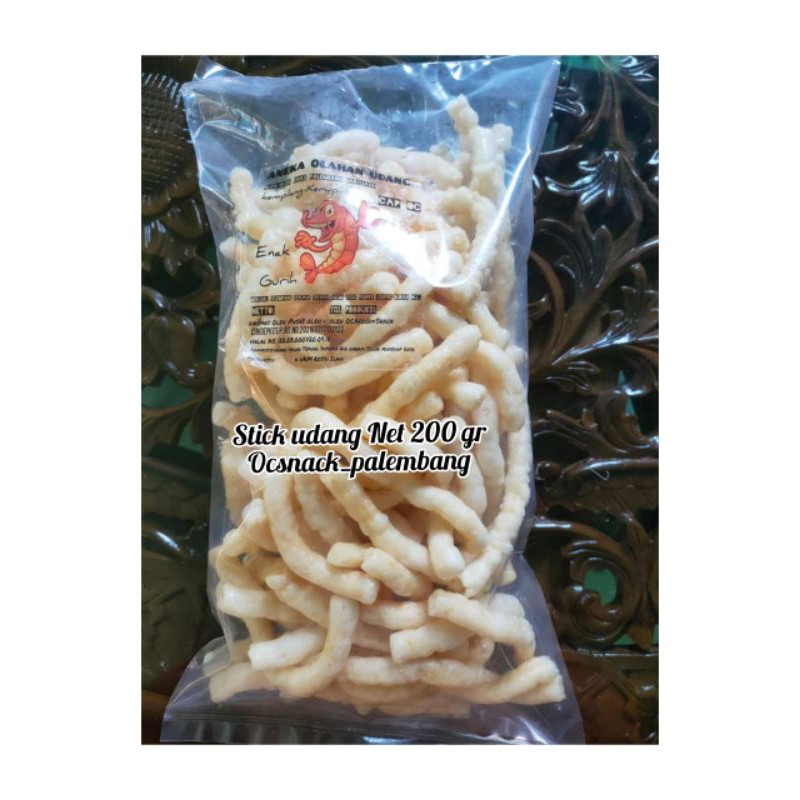 Jual STICK UDANG GORENG NET 200 GR KEMPLANG UDANG KERUPUK UDANG TEKWAN ...