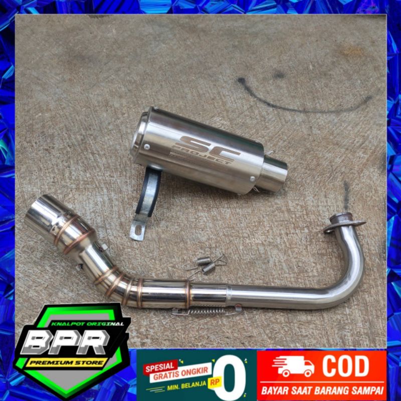 Jual Knalpot Racing SC PROJECT NMAX AEROX LEXI PCX VARIO BEAT MIO INLET ...