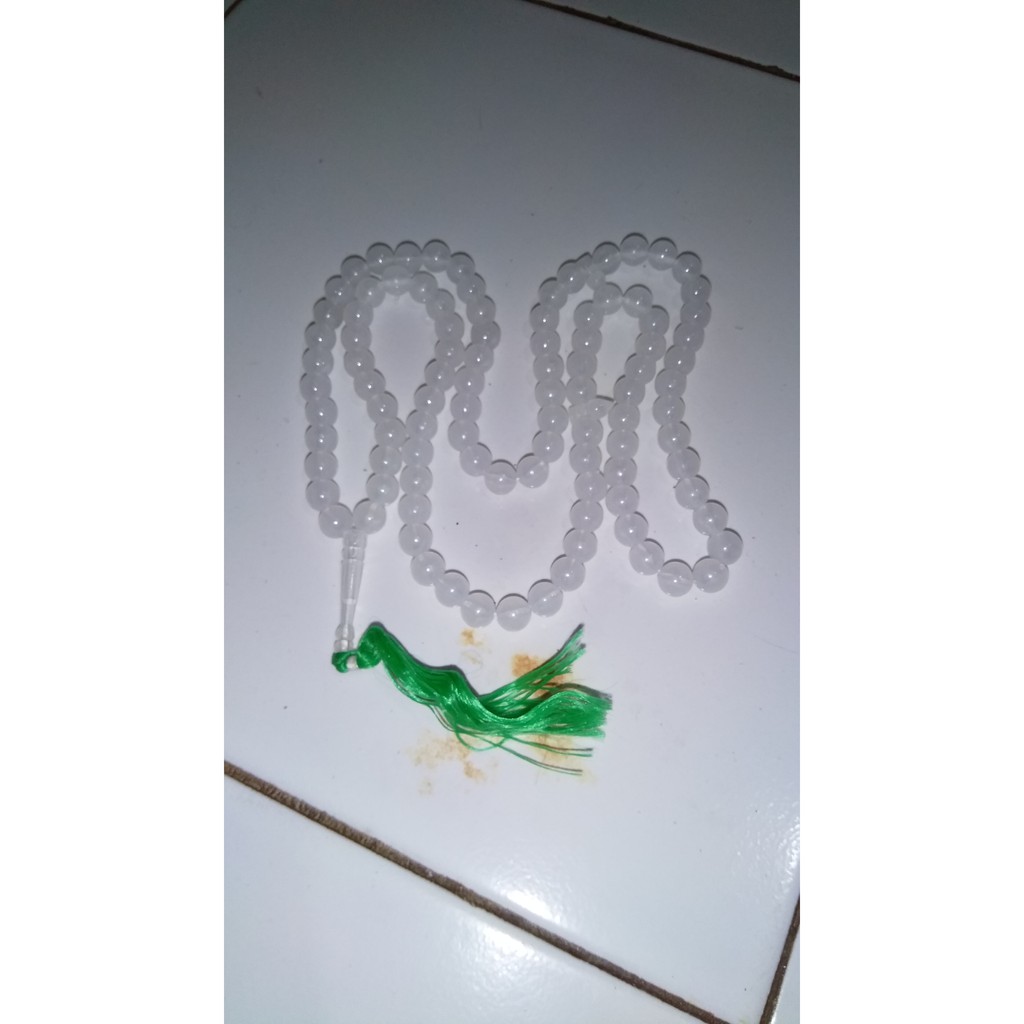 Jual TASBIH FOSFOR PUTIH BESAR UKURAN 10 mm | Shopee Indonesia