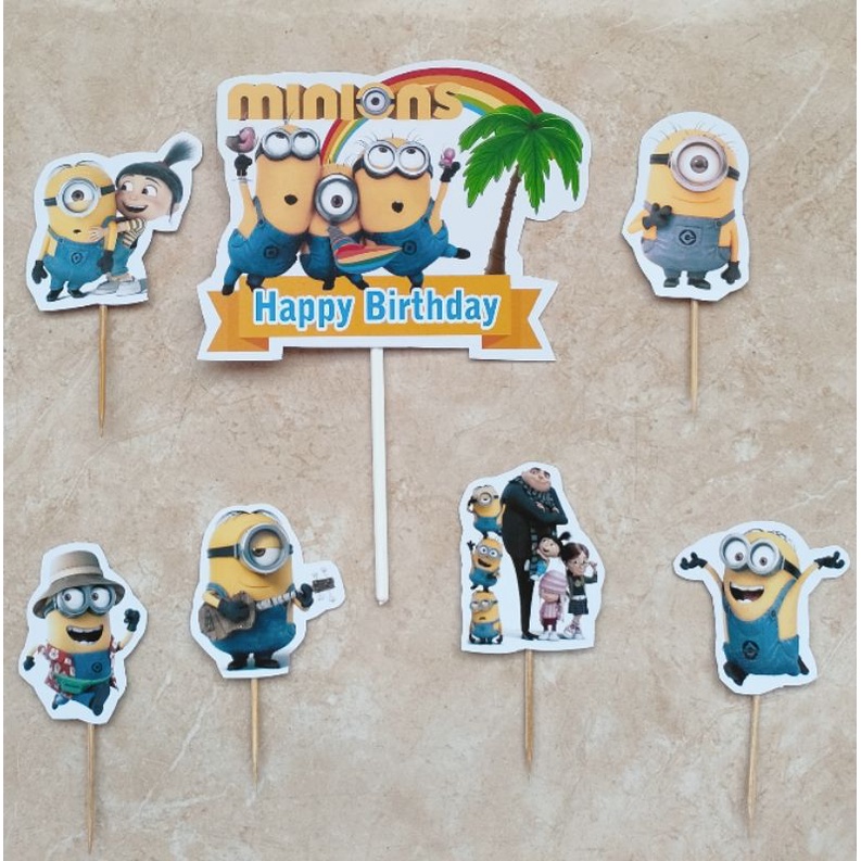 Jual 0cake topper toper tusukan hiasan cake kue ulang tahun happy ...