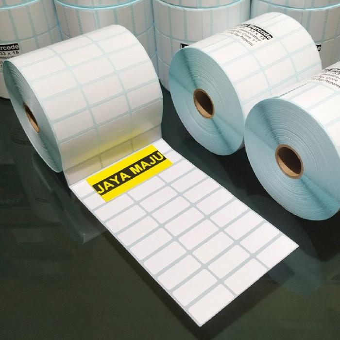 Jual LABEL BARCODE SEMICOATED 33 X 15 3 LINE 33X15 3 LINE GAP CORE 1 ...