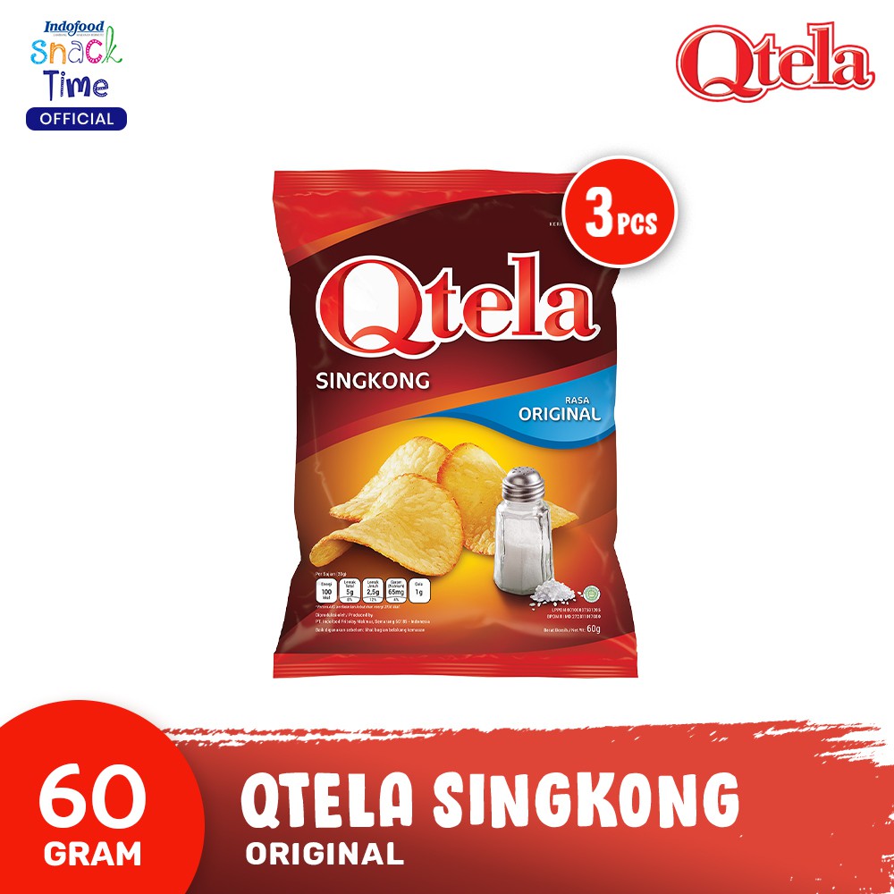 Jual Qtela Singkong Original 60 Gr - 3 Pcs | Shopee Indonesia