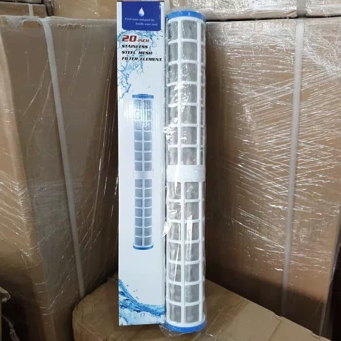 Jual Cartridge Screen 20" / Pre Filter 316 Stainless Steel Wire Mesh ...