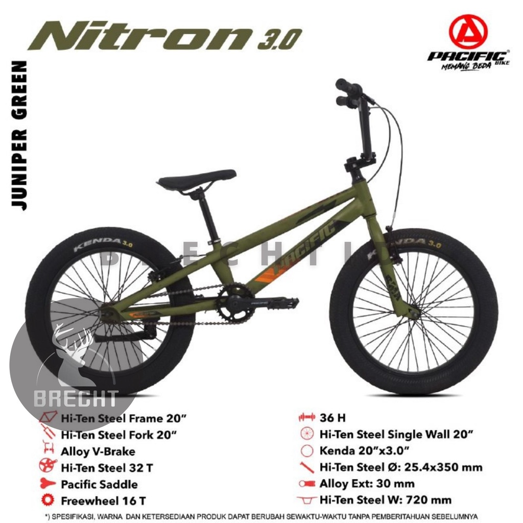 Jual Sepeda Remaja Dewasa BMX Pacific Nitron 3.0 Hi-Teen Steel 20 ...