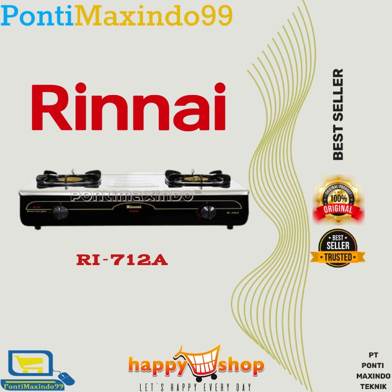 Jual Kompor Gas 2 Tungku RINNAI RI-712A | Shopee Indonesia