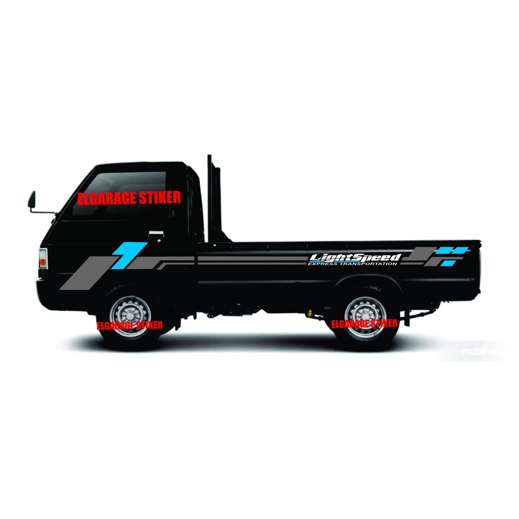 Jual Stiker mobil pick up mitsubishi l300 stiker variasi body bak l300 ...